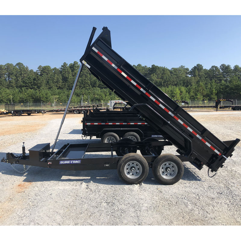 2026 Sure-Trac 82"x16' LP 14K Telescopic Dump Trailer - Old South Trailers