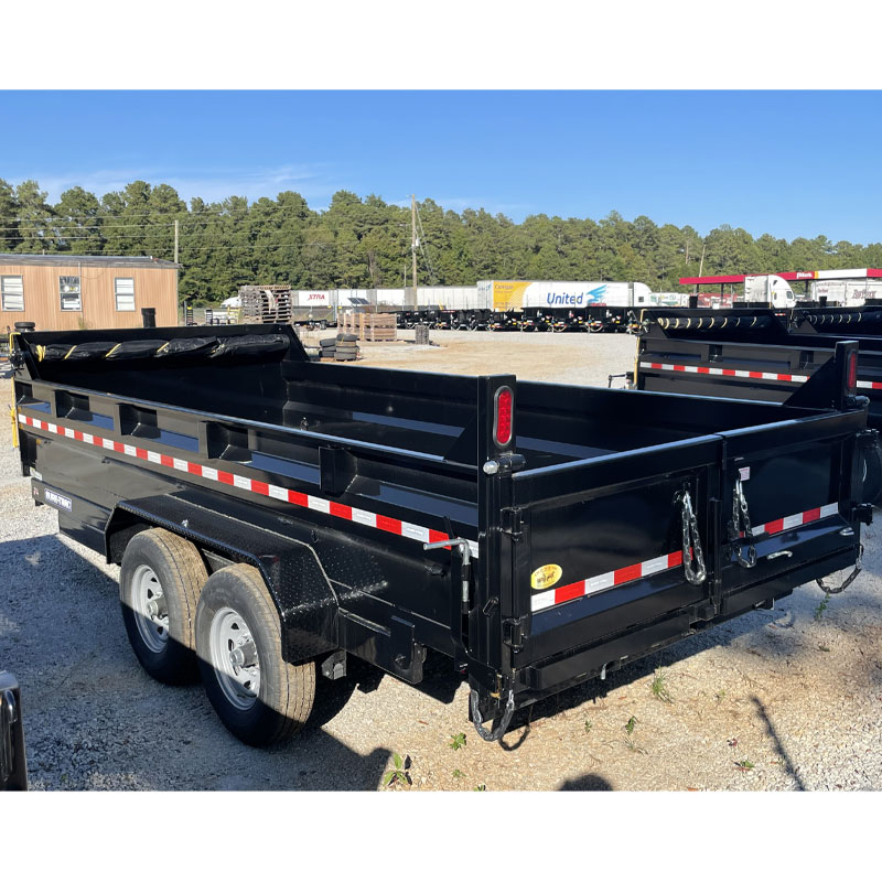 2026 Sure-Trac 82"x16' LP 14K Telescopic Dump Trailer - Old South Trailers