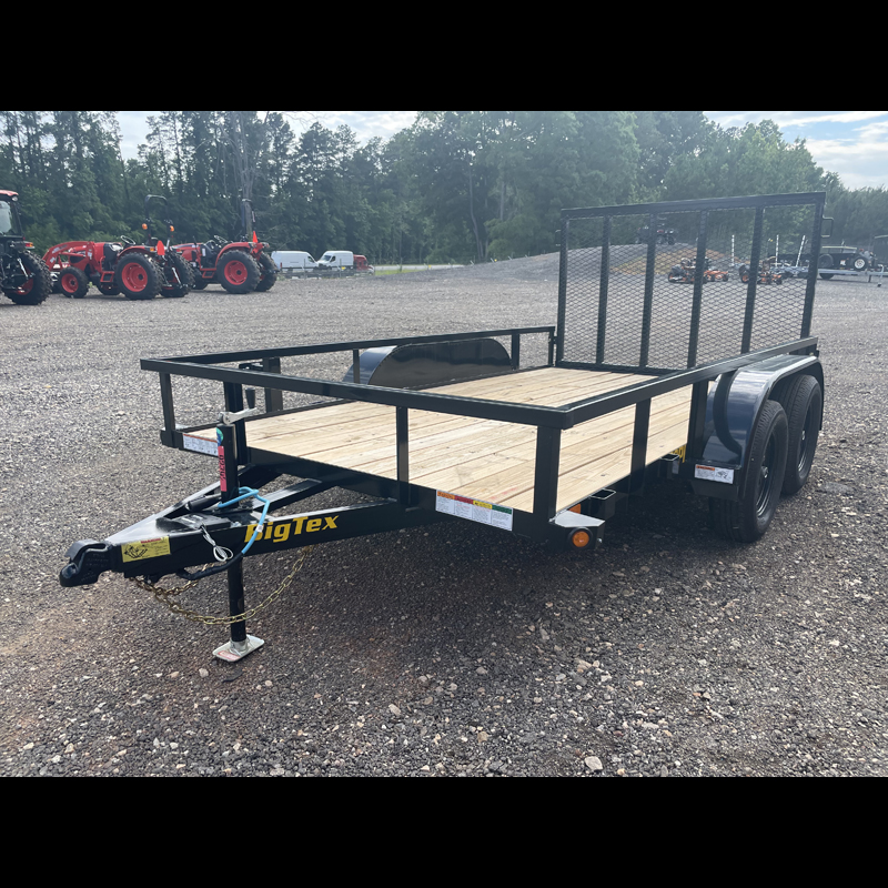 2026 Big Tex 60PI-12 Tandem Axle Tube Top Utility Trailer, 1 Brake Axle ...